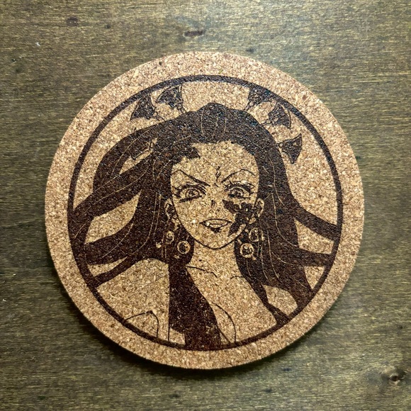 Dining | Demon Slayer Daki Laser Engraved Cork Coaster | Poshmark